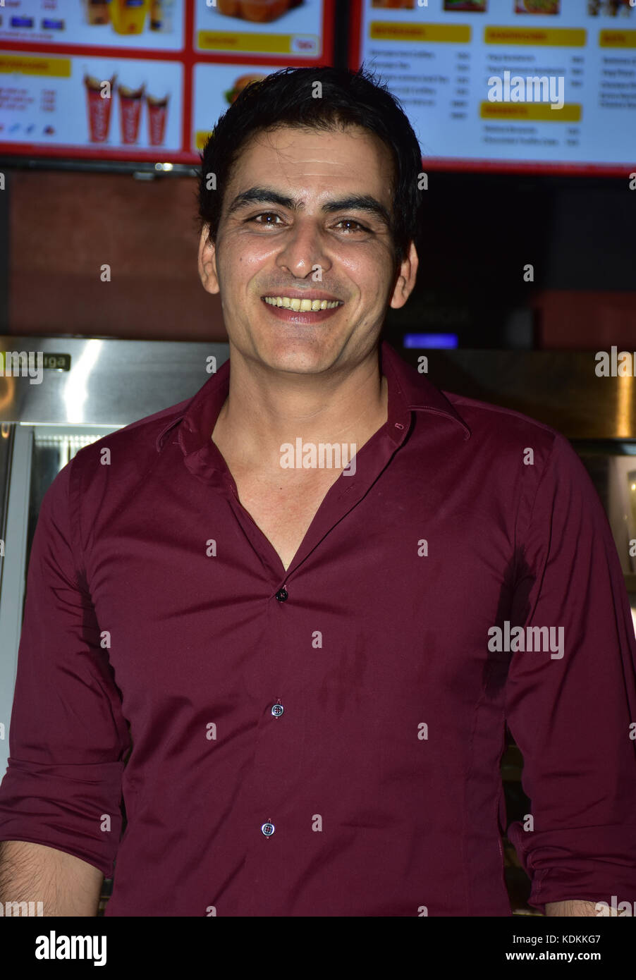 Mumbai, India. 14 October, 2017. Indian film actor Manav Kaul at the ...