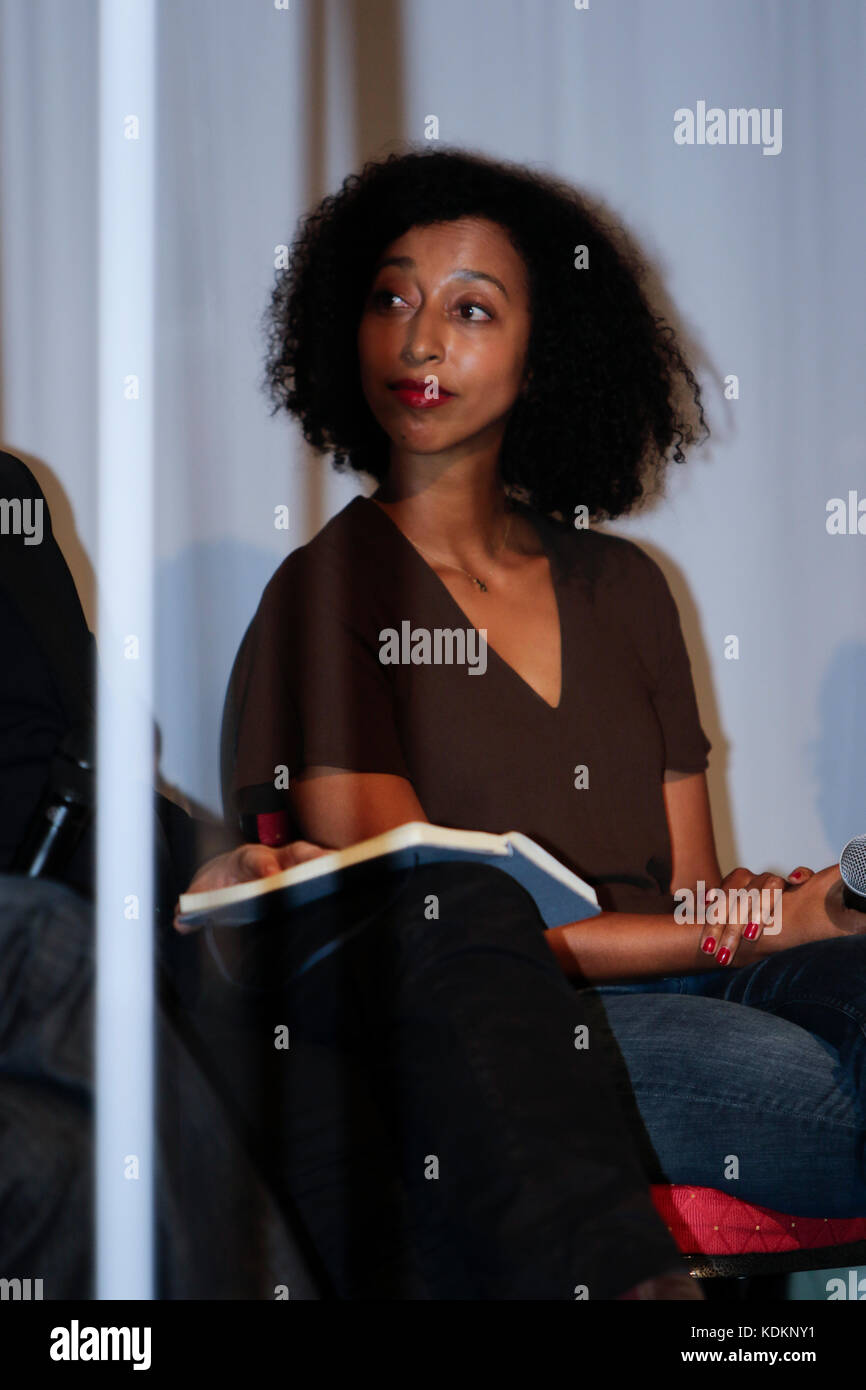 Frankfurt, Germany. 14th October 2017. German author Melanie Raabe ...