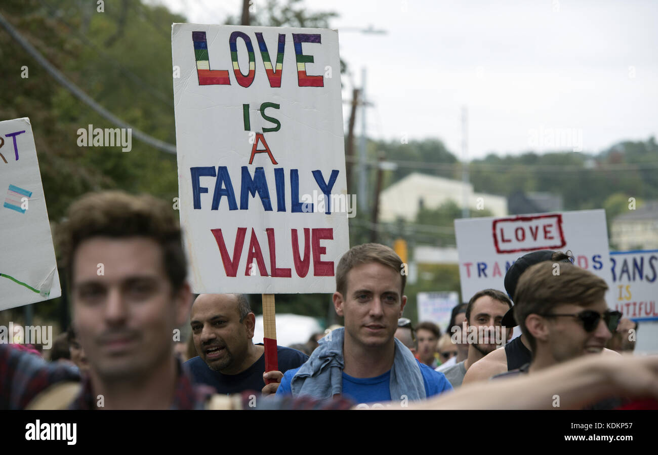 Atanta, GA, USA. 14th Oct, 2017. Transgender Pride march in midtown ...