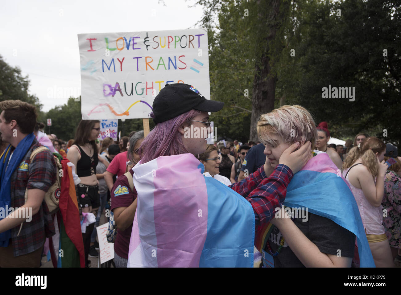 Atanta, GA, USA. 14th Oct, 2017. Transgender Pride march in midtown ...