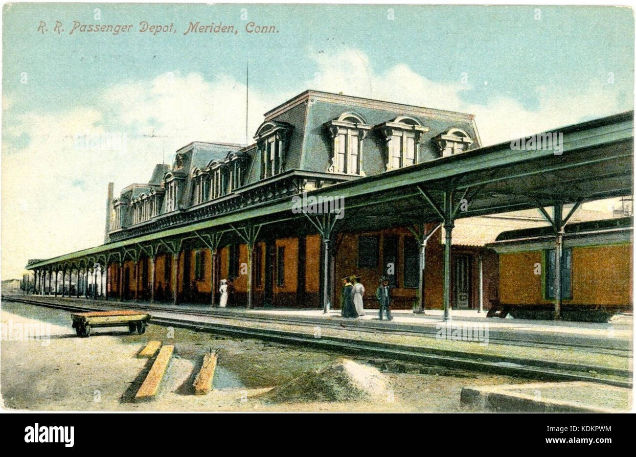 Vintage building postcards america hi-res stock photography and images ...