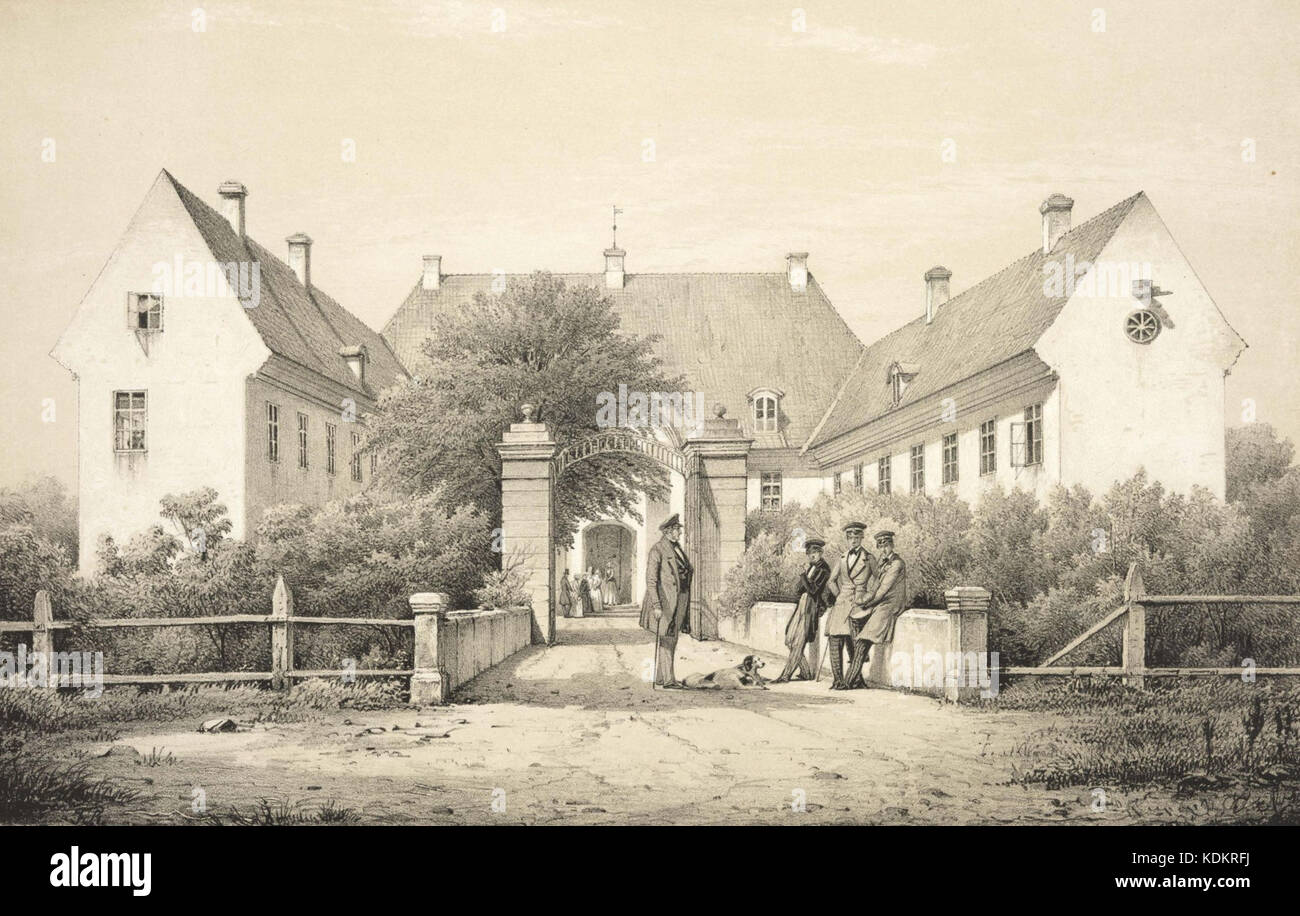 Krapperup Castle circa 1852 1863 Stock Photo - Alamy