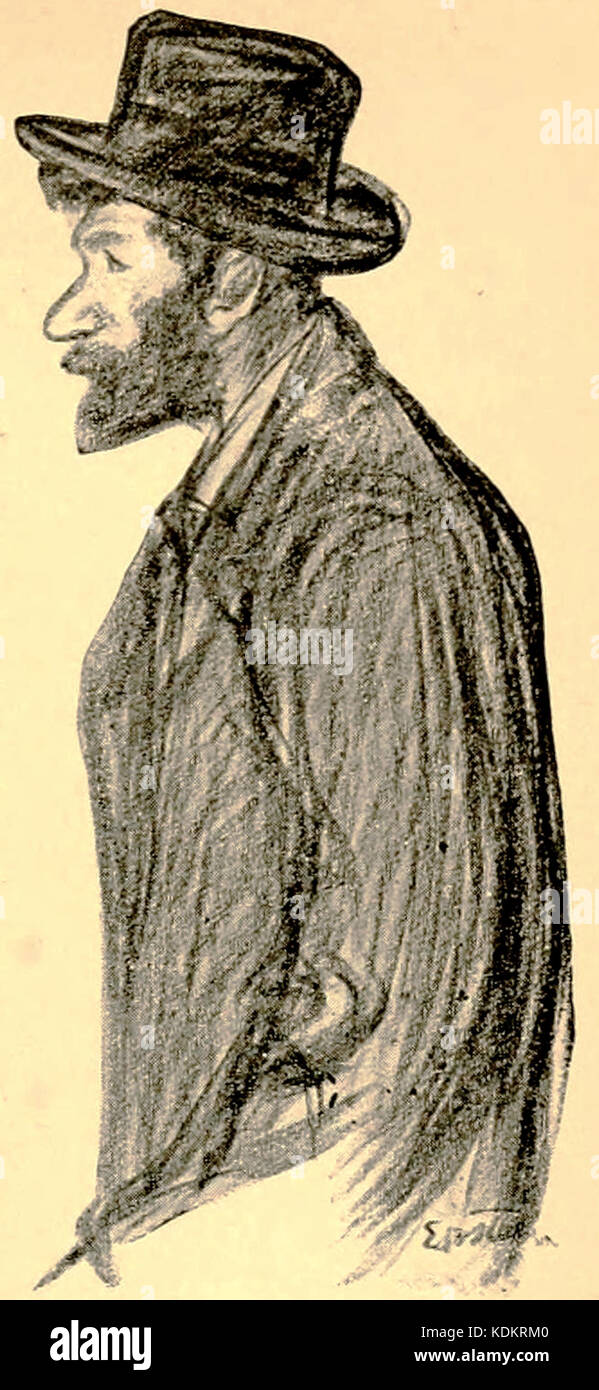 S. Janowsky by Jacob Epstein. The spirit of the Ghetto.1902 Stock Photo ...