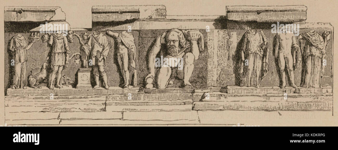 Reliefs am Hyposkenion Boetticher Adolf 1888 Stock Photo - Alamy