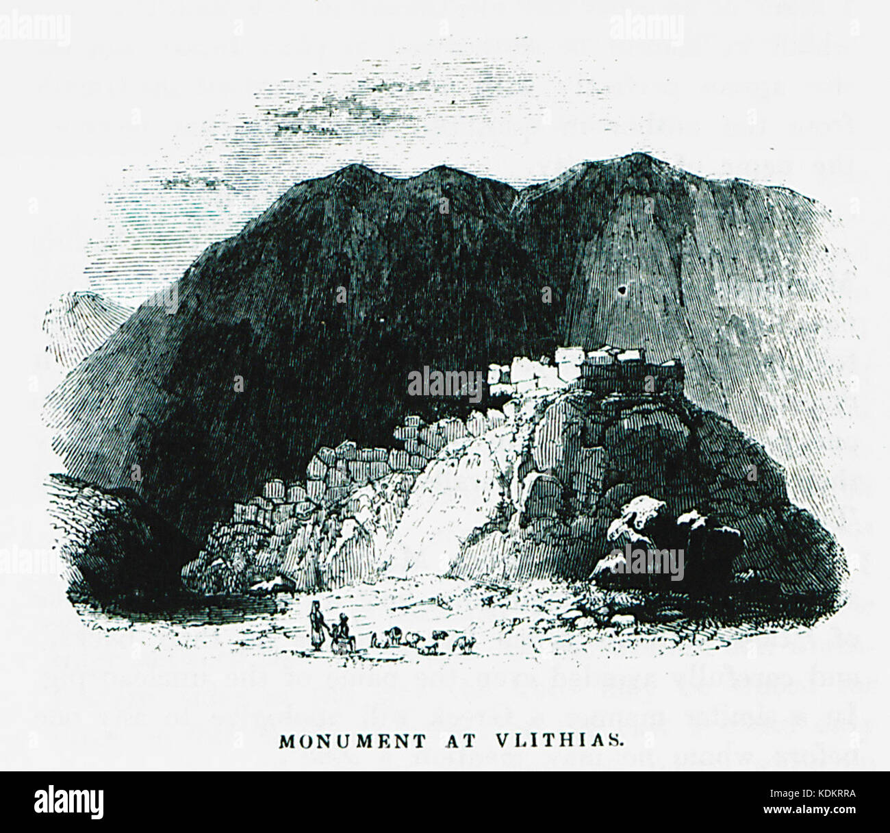 The monument at Vlithias, designed by Robert Pashley in 1837 ...