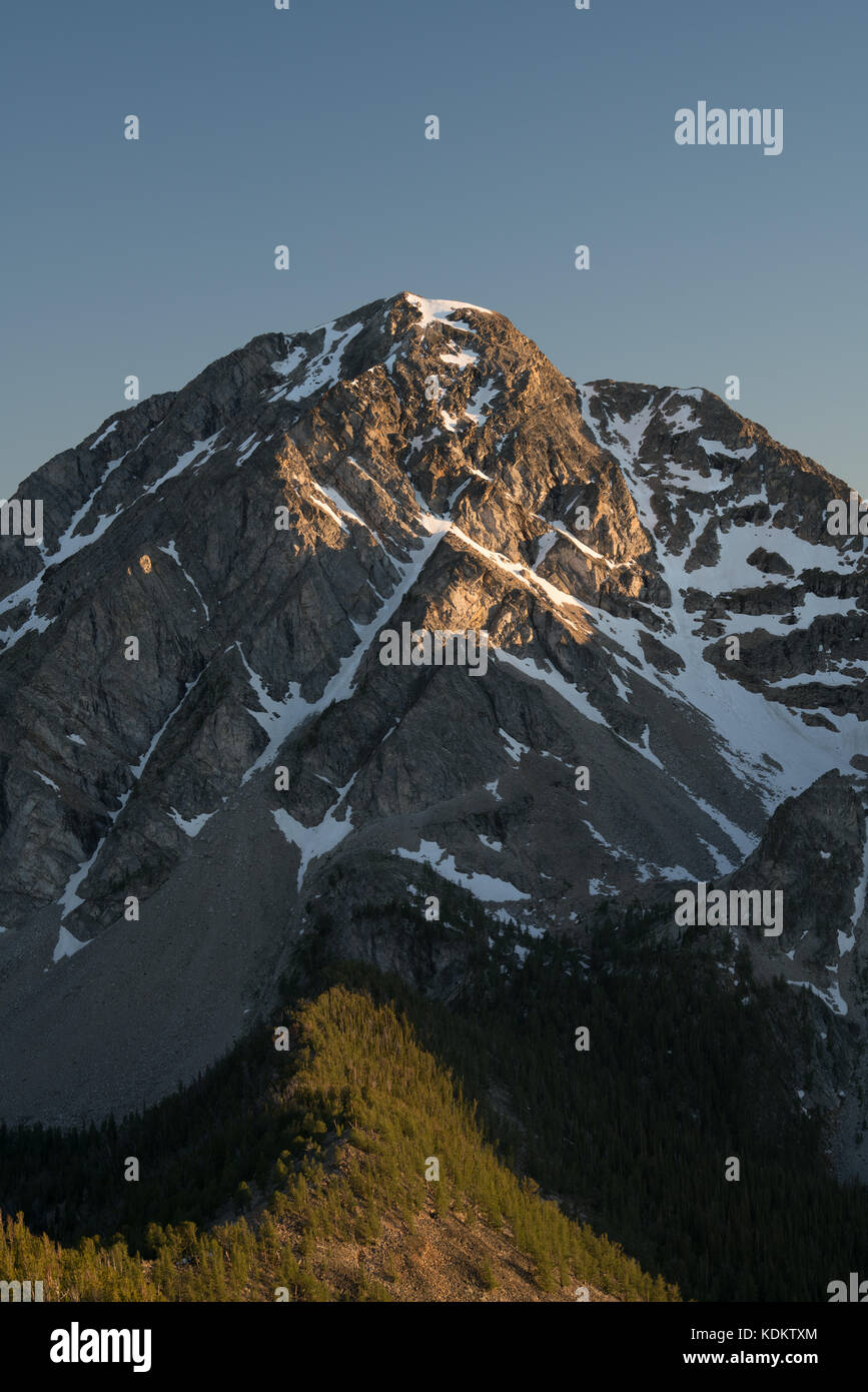Warren Peak, Anaconda-Pintler Mountain Range Montana Stock Photo - Alamy