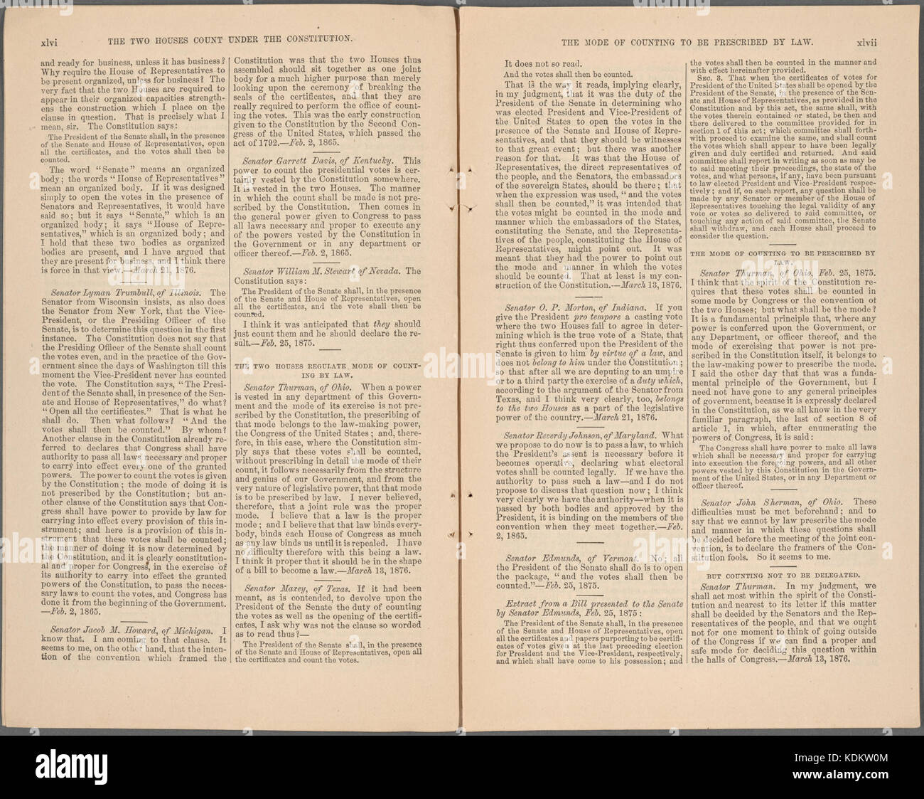 Pamphlets related to electoral ballot counting, housed in the New York ...