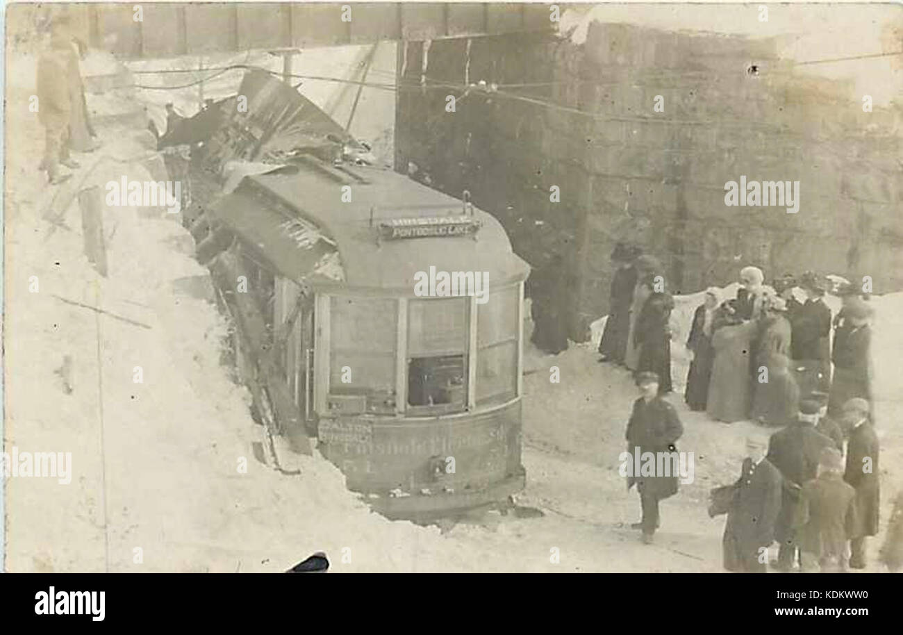 Pittsfield Electric Railway trolley postcard Stock Photo - Alamy