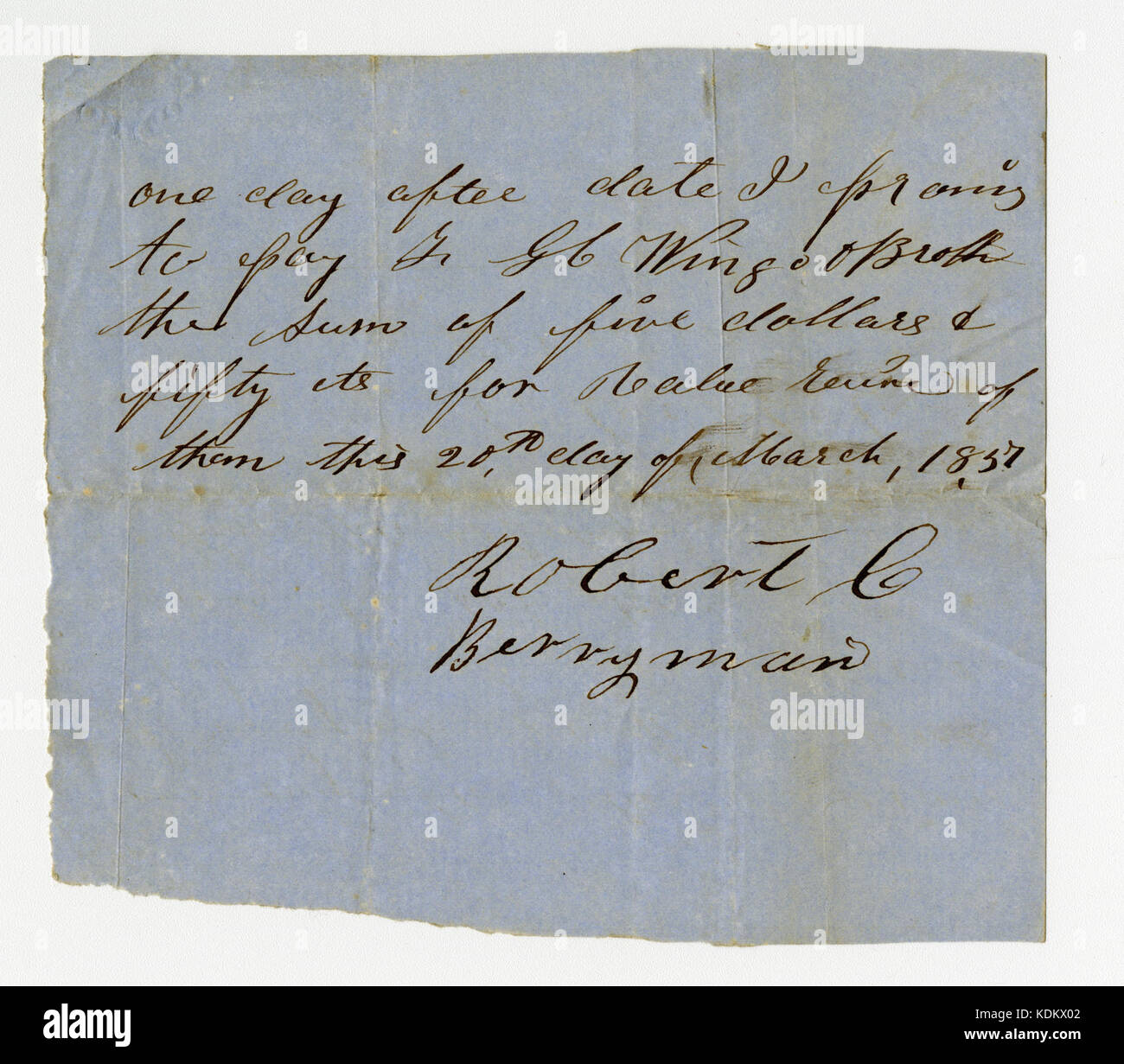 Ancient promissory note hi-res stock photography and images - Alamy