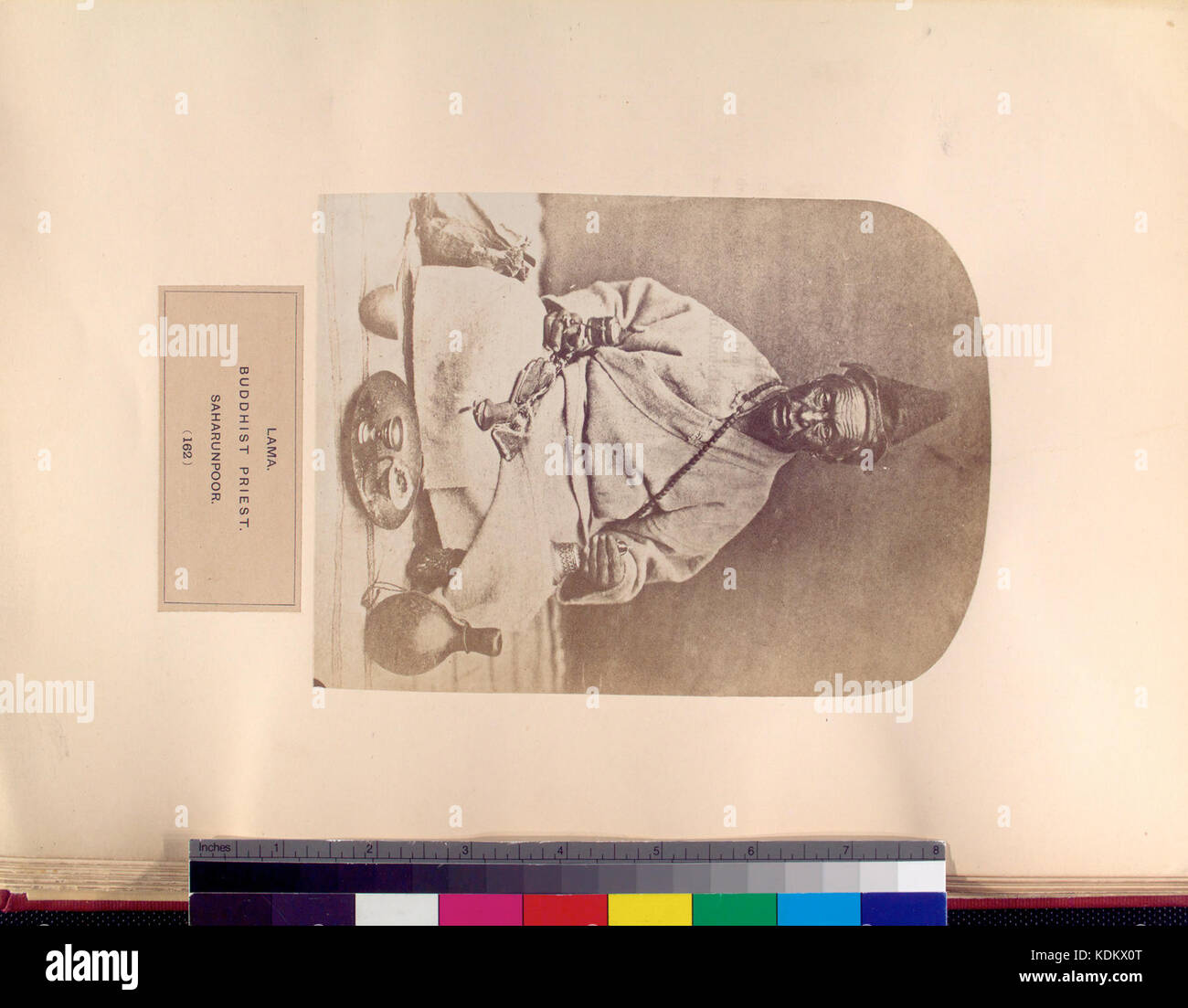 Lama, Buddhist priest, Saharunpoor (NYPL b13409080 1125400 Stock Photo ...