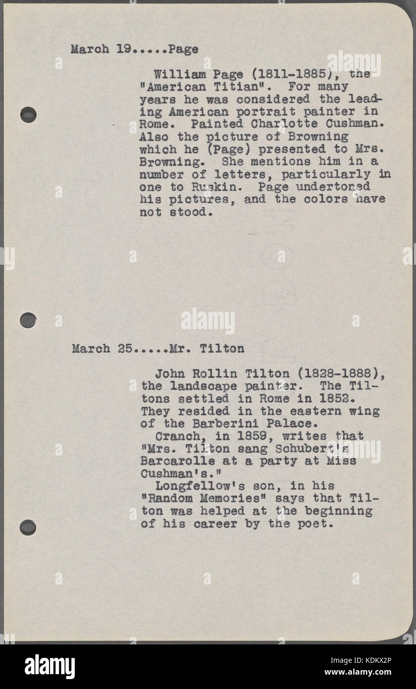 Italian Diary, 1859. Typed transcription of the Hawthorne Diary of 1859 ...