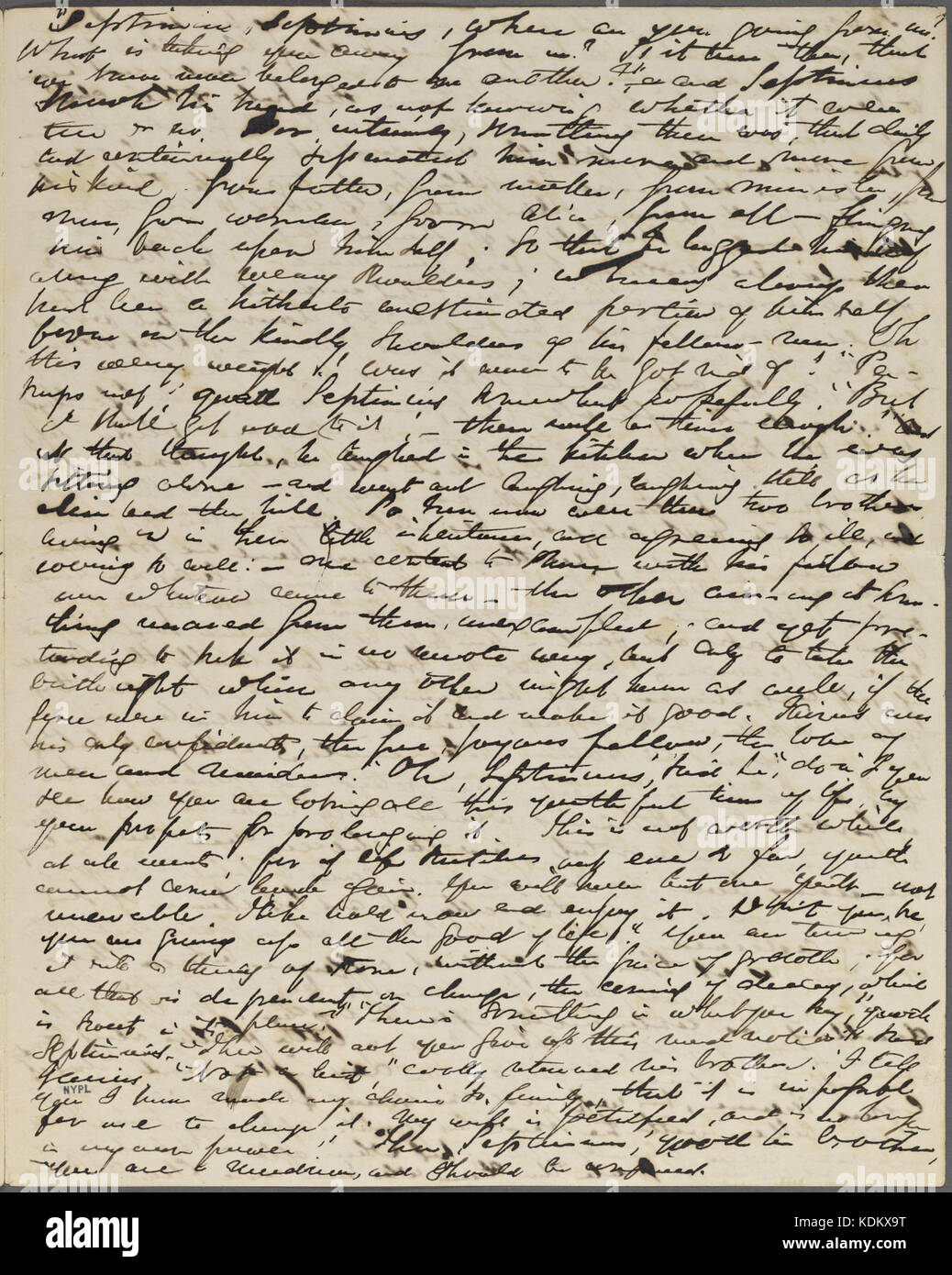 Septimius. Holograph first draft. (1861 62) (NYPL b15823745 5070611 ...