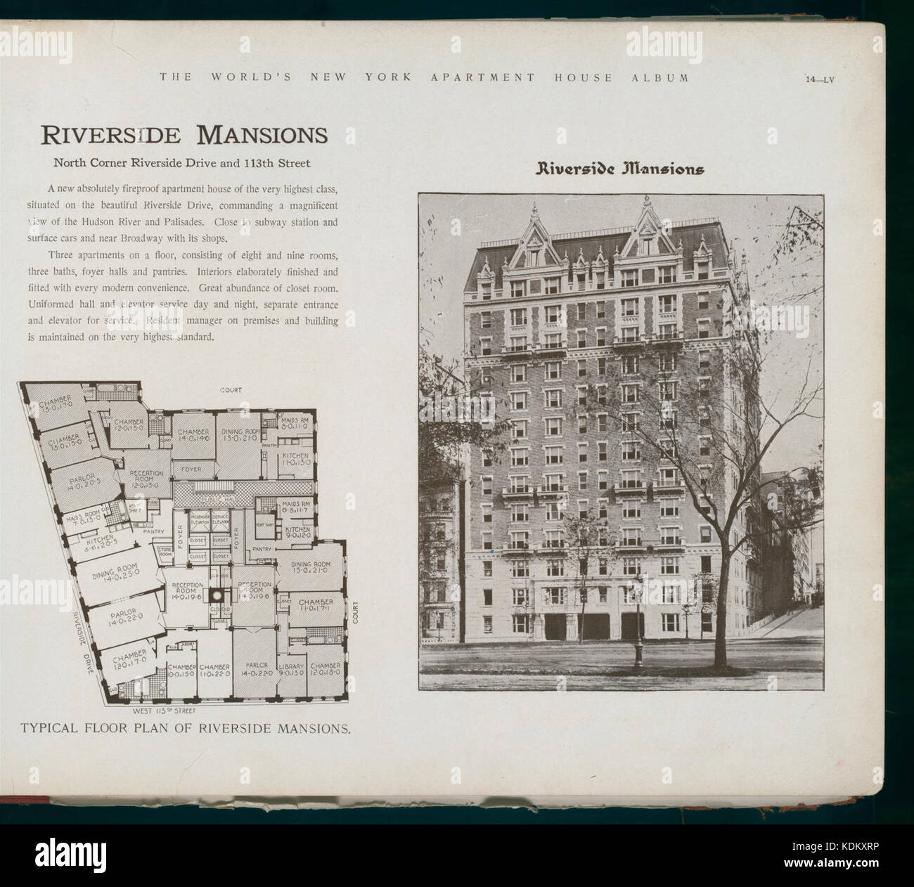 Riverside Mansions. North Corner Riverside Drive and 113th Street (NYPL ...