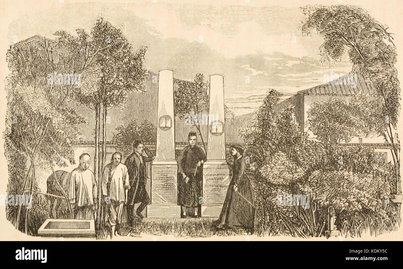 Shanghai Cemetery 1864 Stock Photo - Alamy