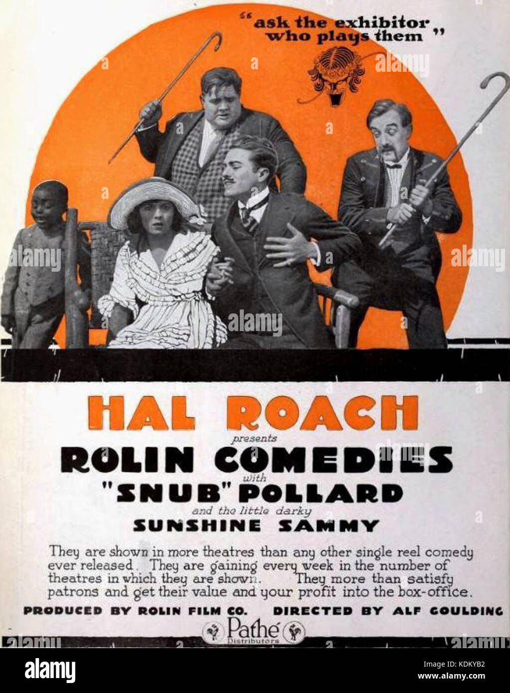 Snub Pollard & Ernie Morrison 2 Rolin Comedies Ad 1920 Stock Photo - Alamy