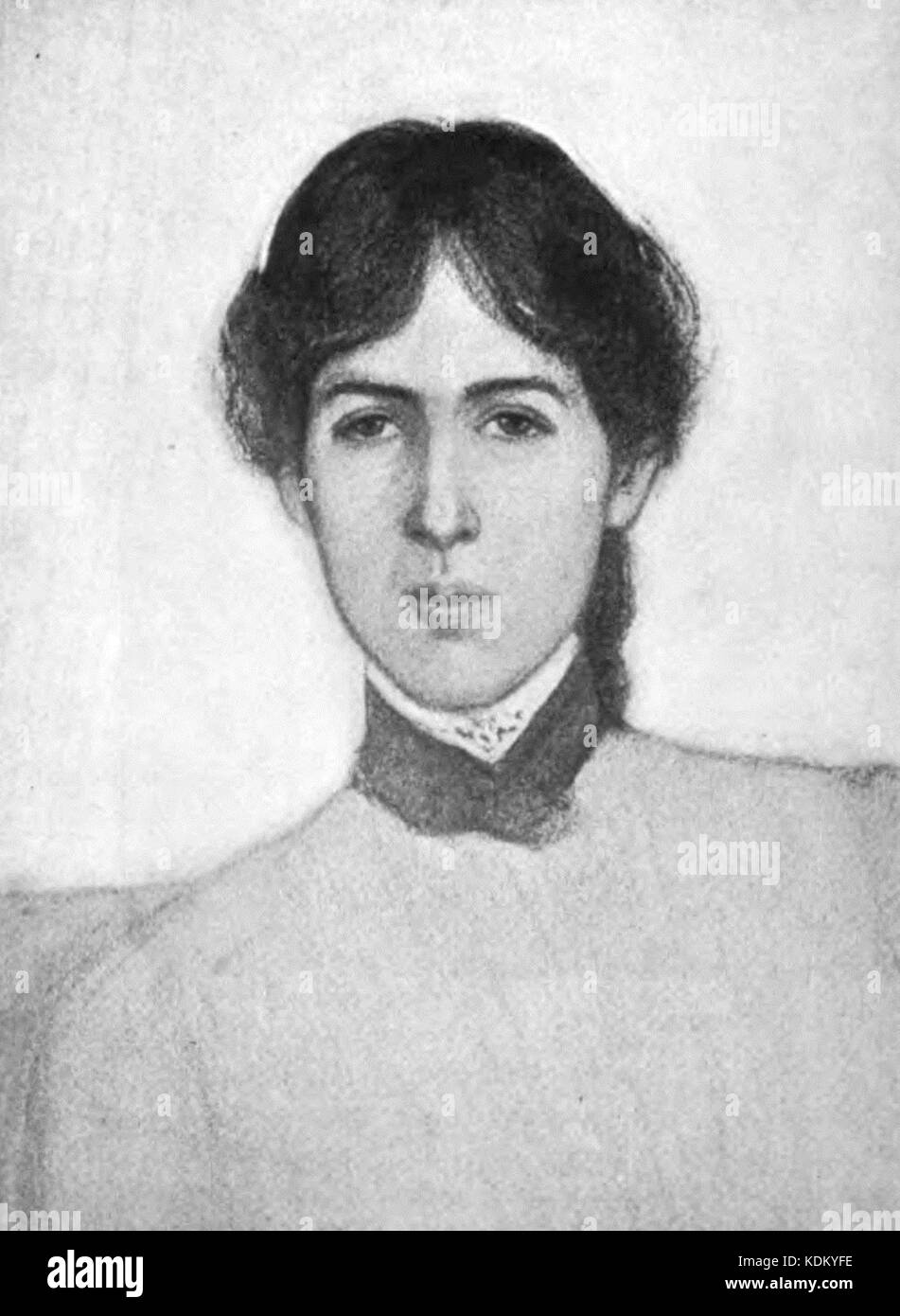 Portrait of Edith Wyatt Stock Photo - Alamy