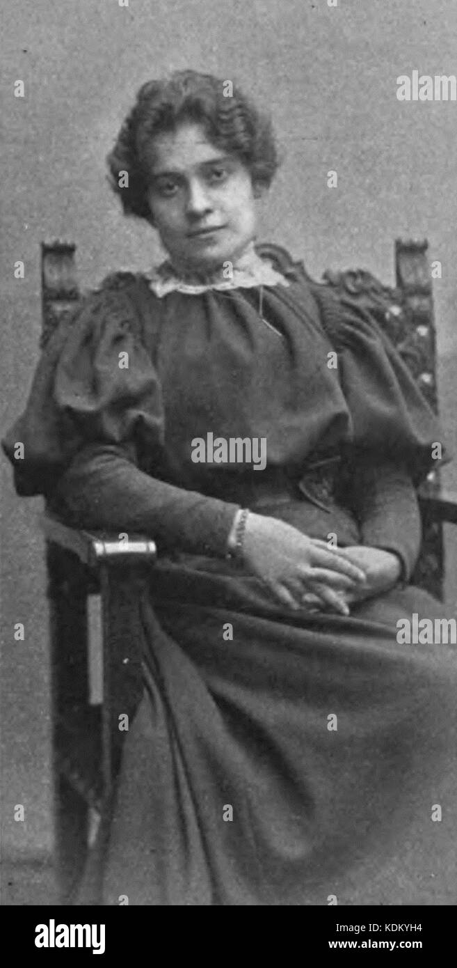 A portrait of Ada Negri, an Italian poet, writer, and activist, known ...