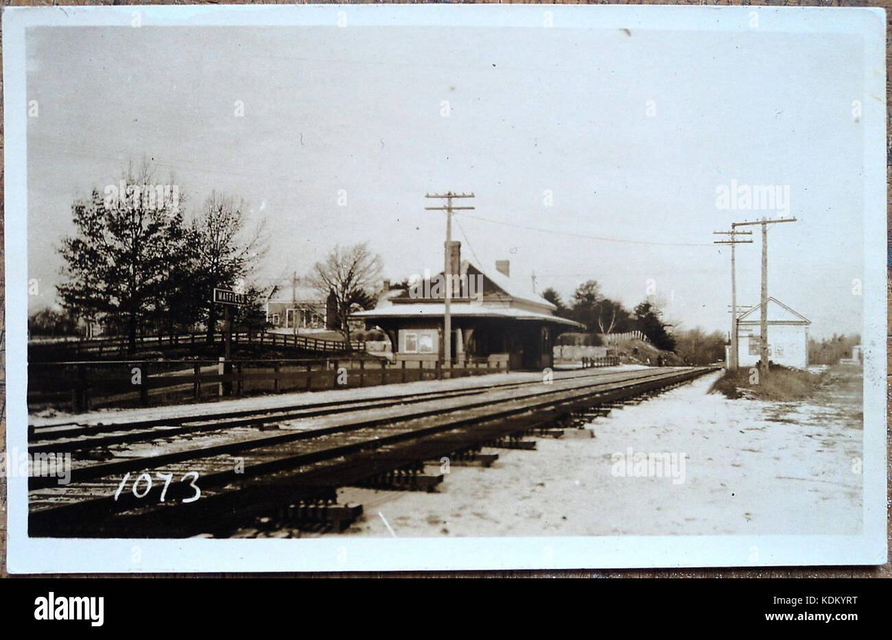 Matfield station postcard Stock Photo - Alamy