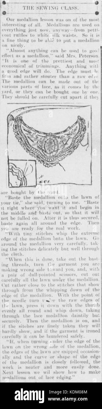 How to sew medallions Stock Photo - Alamy