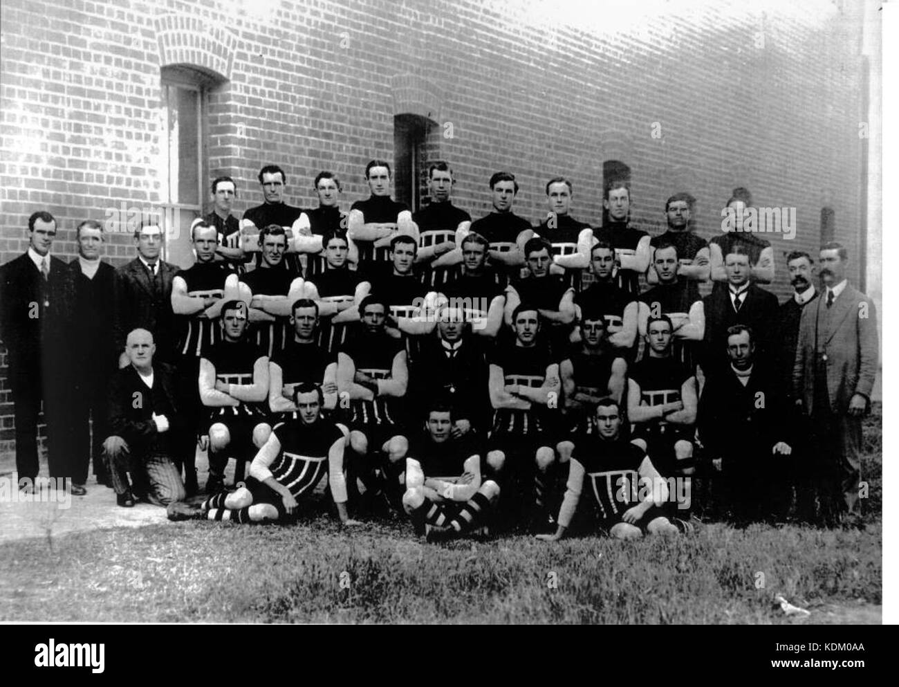 This image captures the Port Adelaide 1913 football team, offering a ...