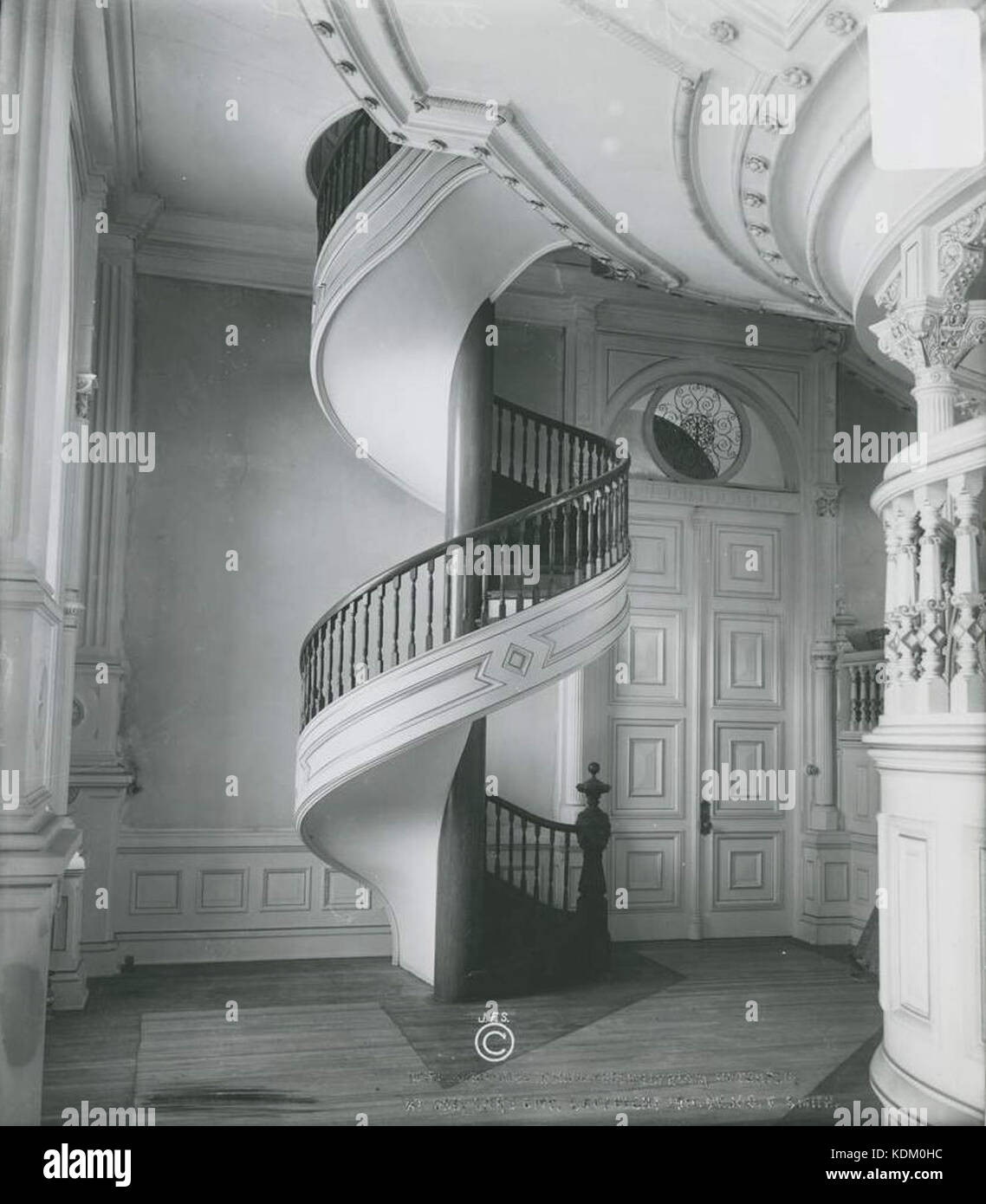 Spiral stair case in main assembly room (Salt Lake Temple Stock Photo ...