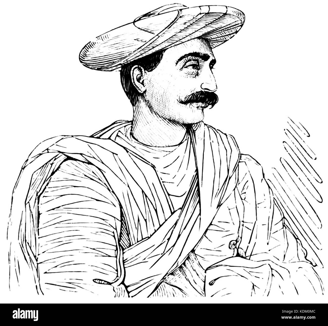 Sketch of Tarachand Chakraborty Stock Photo - Alamy