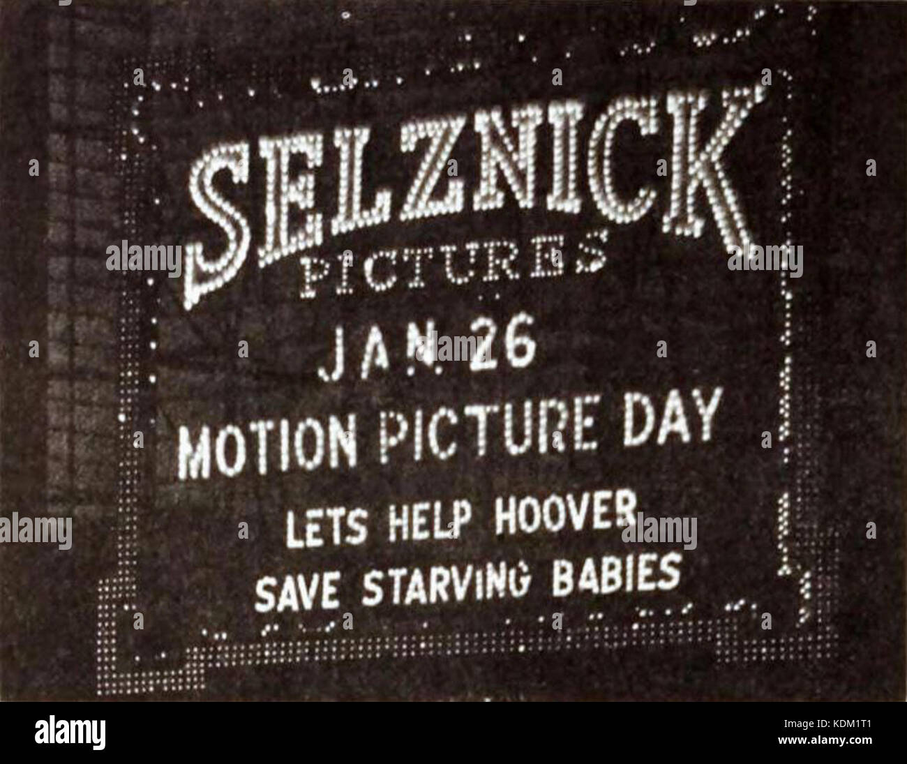 Motion Picture Day Jan 26 1921 Stock Photo - Alamy
