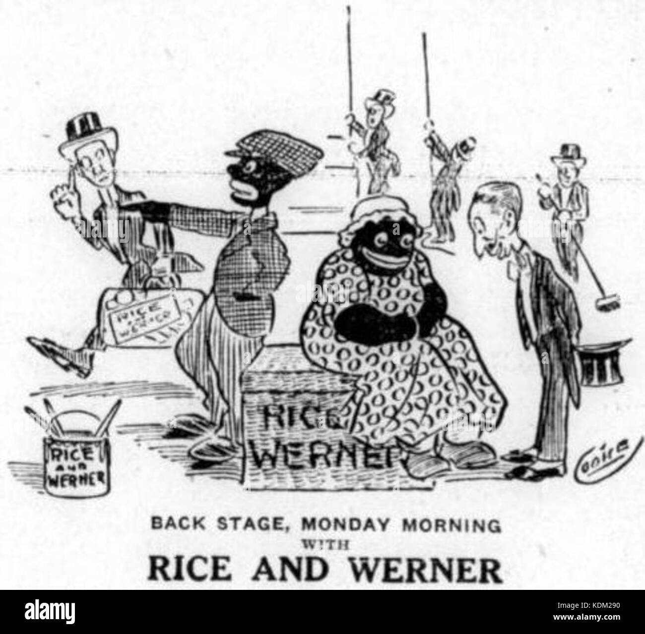 Rice and Werner 13 May 1921 Variety Stock Photo - Alamy