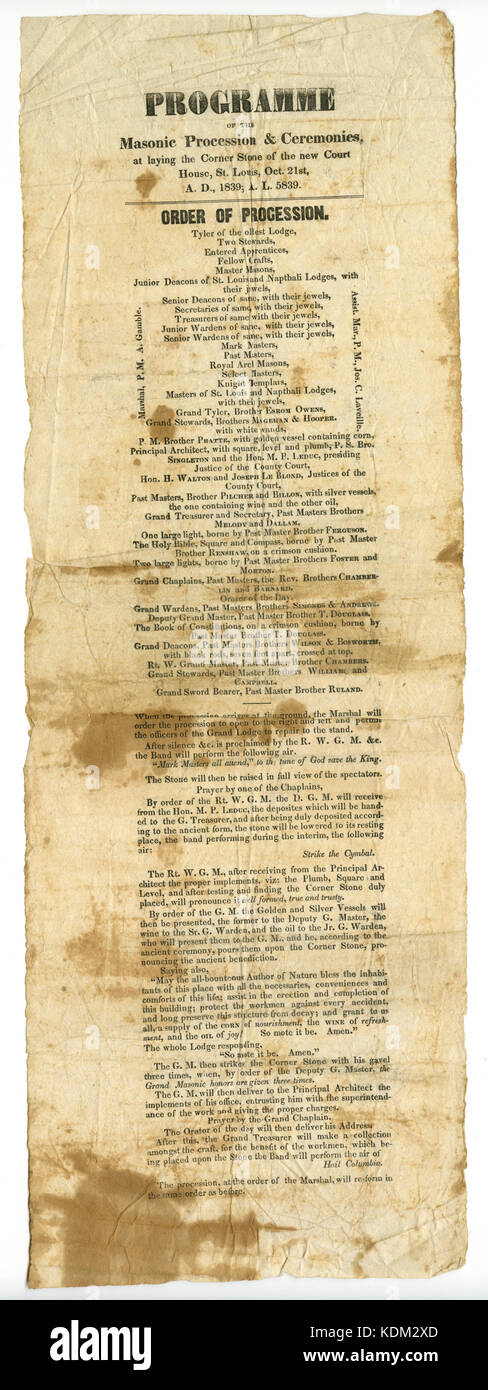 Masonic procession hi-res stock photography and images - Alamy