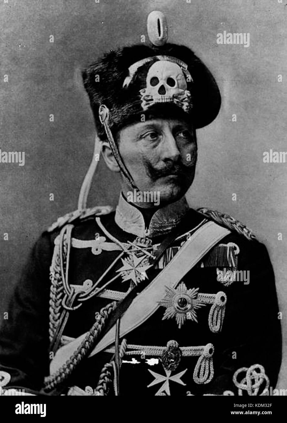 Kaiser Wilhelm II uniform Death's head Hussars circa 1917 Stock Photo ...