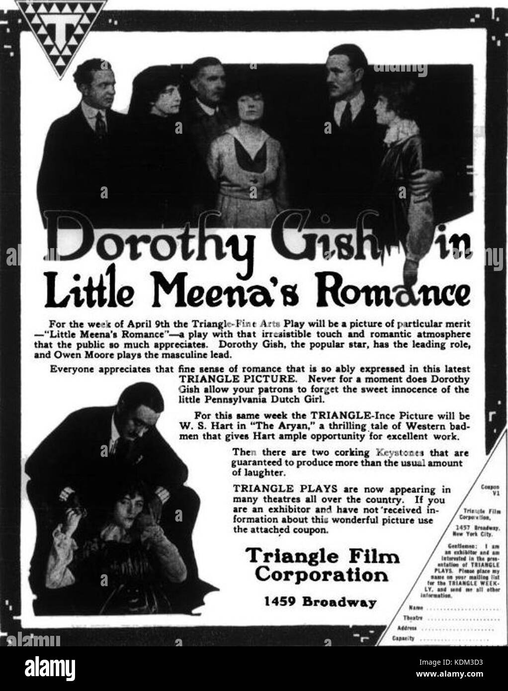 'Little Meena's Romance' is a 1916 film depicting the romantic journey ...