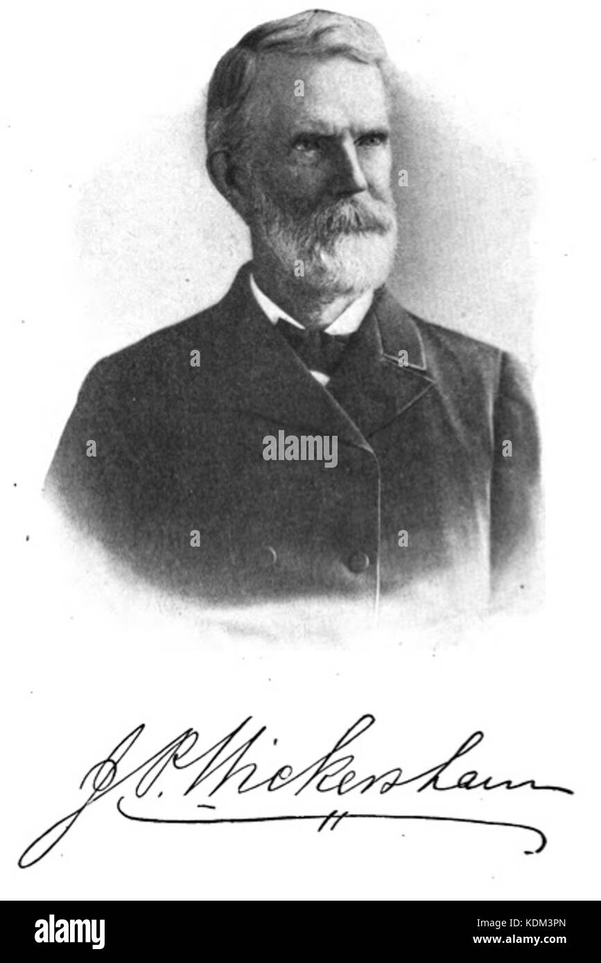 A reference to J.P. Wickersham, a historical figure known for ...