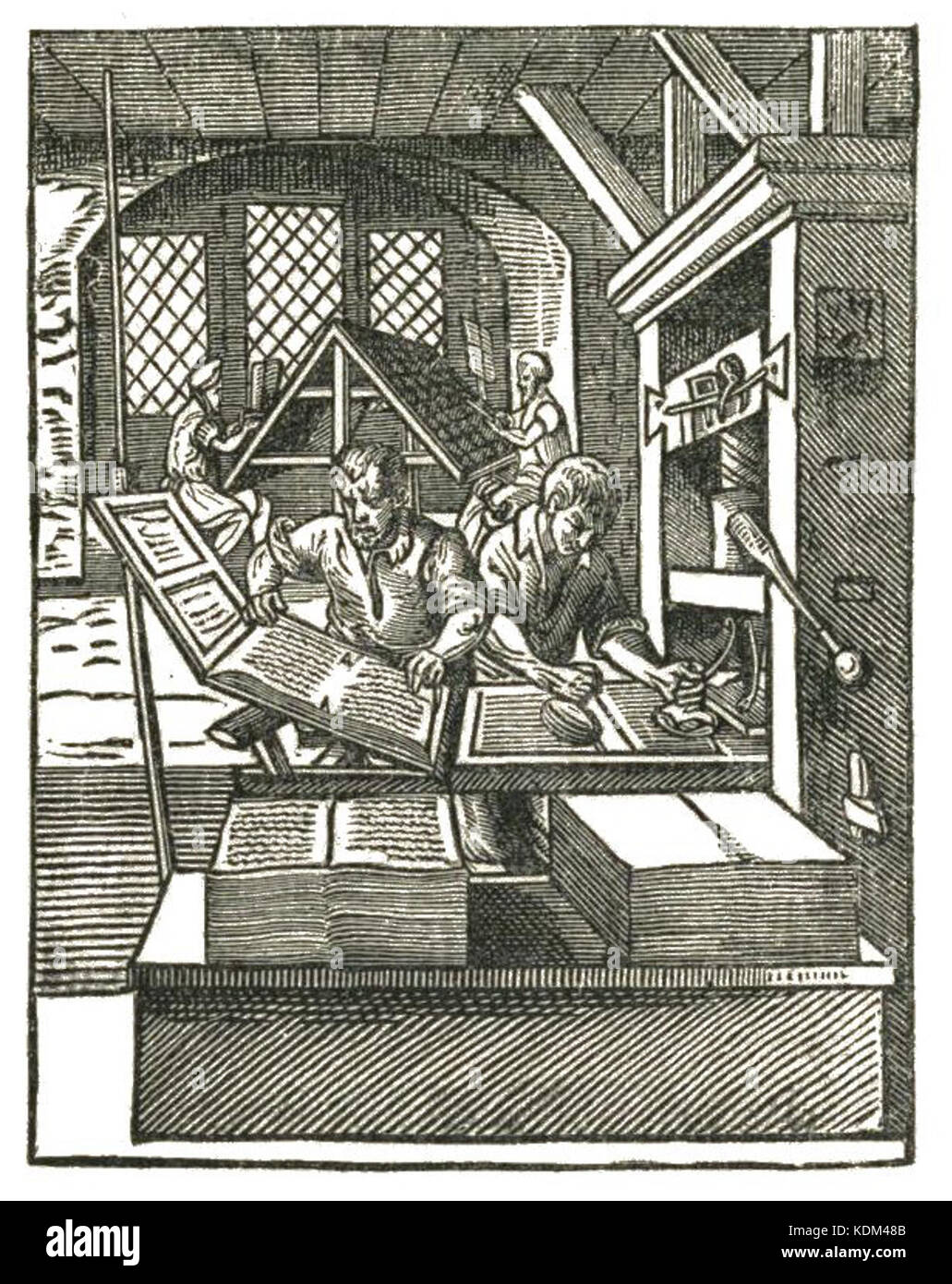 Invention of Printing p523 Stock Photo - Alamy