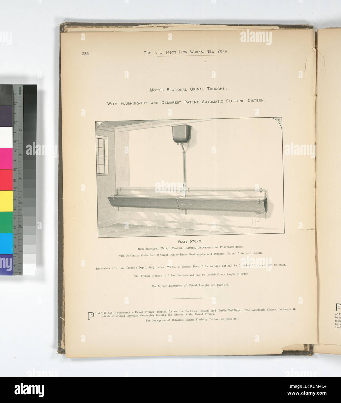 Mott's Sectional Urinal Troughs ... Flushing Cistern (NYPL b15260162 ...