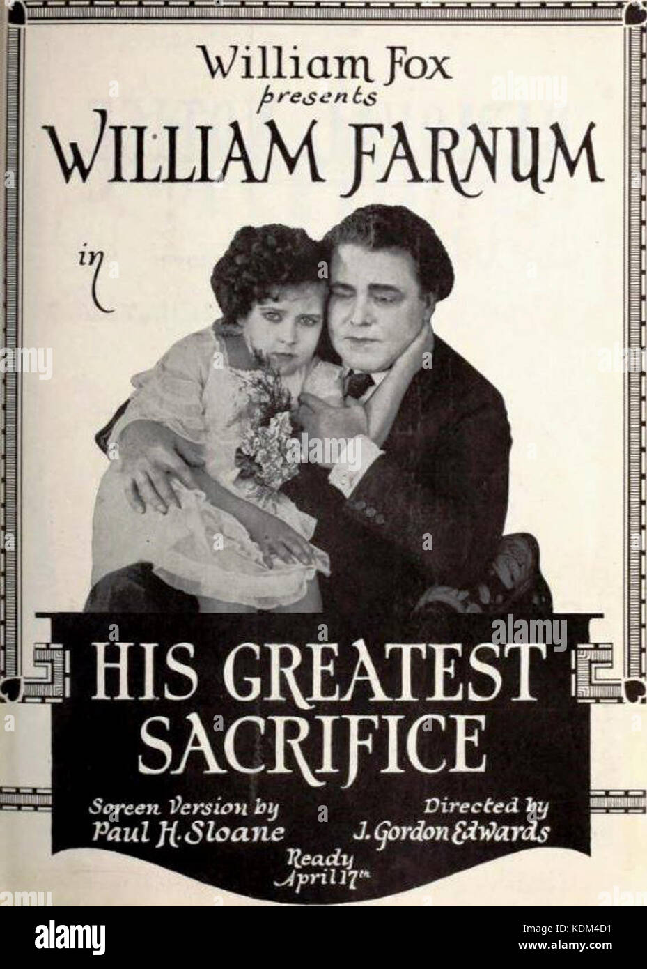 'His Greatest Sacrifice' (1921) is a film depicting themes of wartime ...
