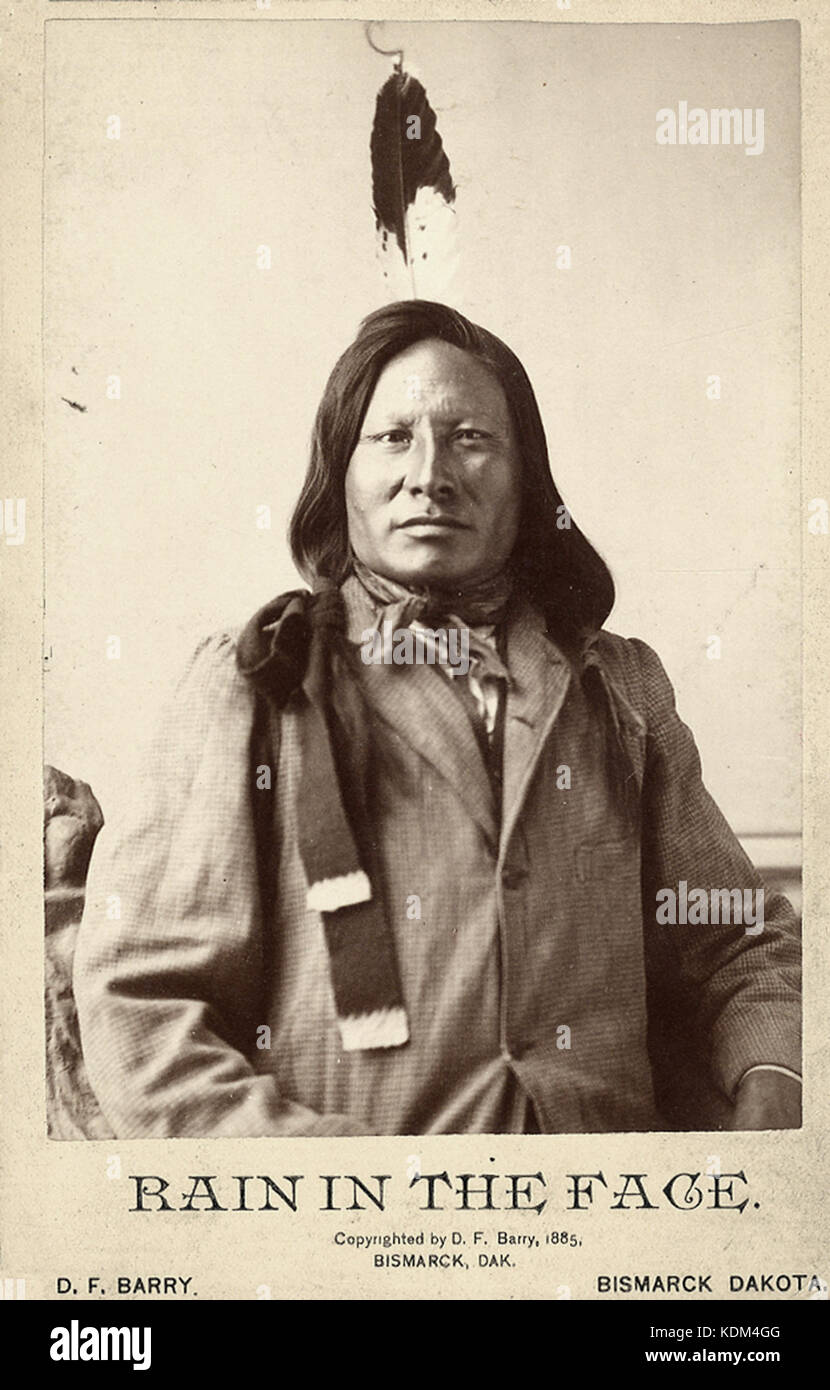 Rain in the face by DF Barry ca 1885 Stock Photo - Alamy