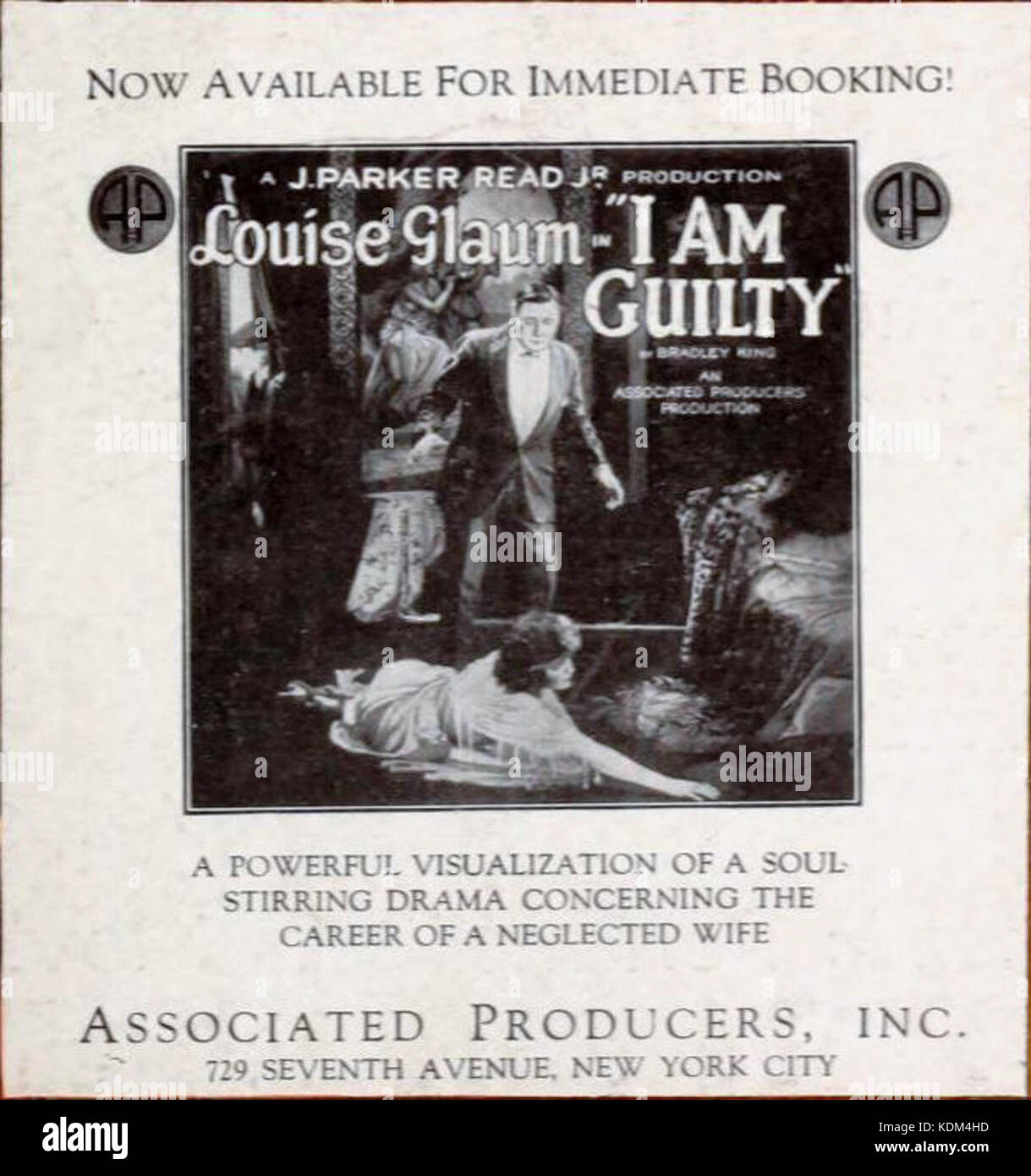 I Am Guilty (1921) 16 Stock Photo - Alamy