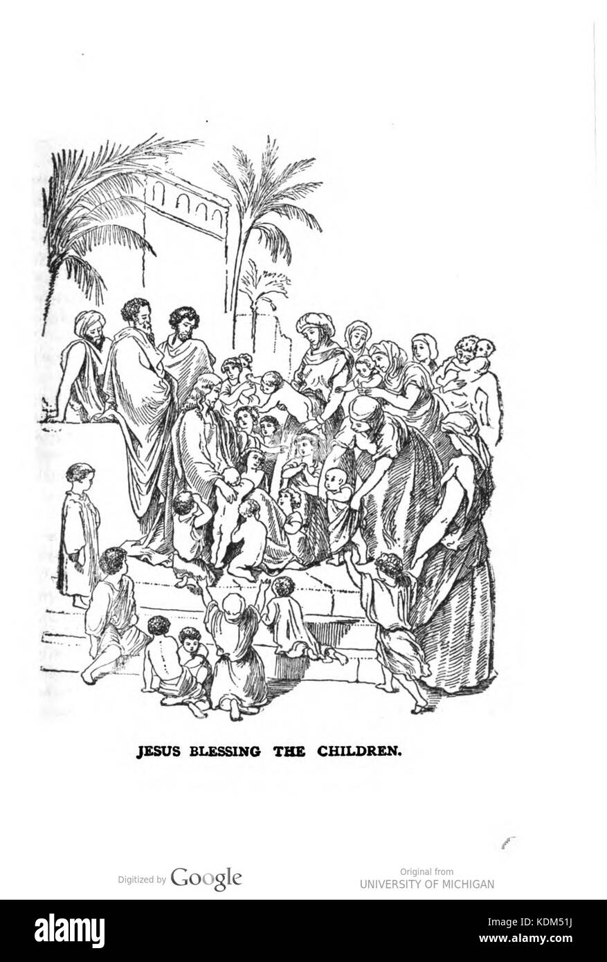 Jesus With Children Black And White