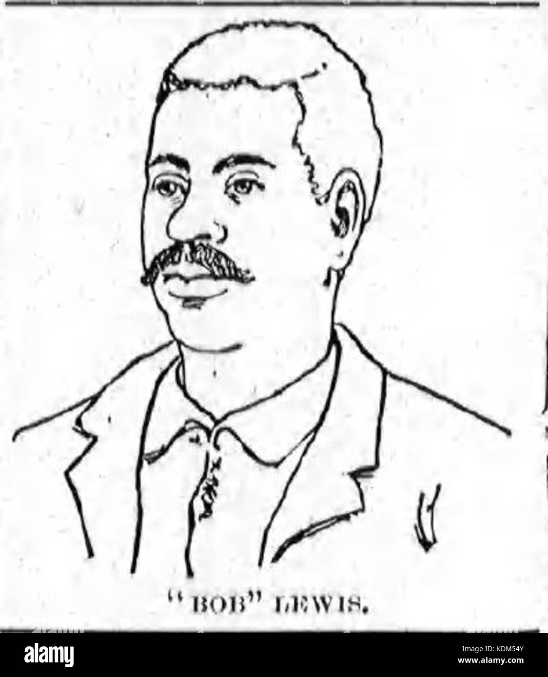 Robert Lewis portrait drawing Stock Photo - Alamy