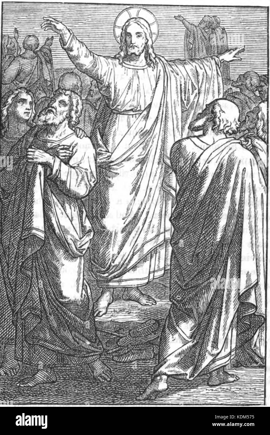 Jesus sends out disciples Black and White Stock Photos & Images - Alamy