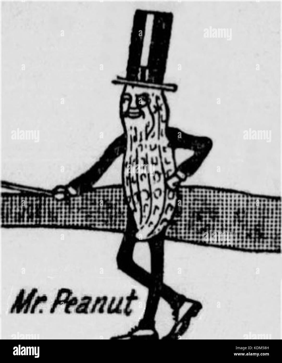 A 1917 sketch of Mr. Peanut, the iconic mascot for Planters, created ...