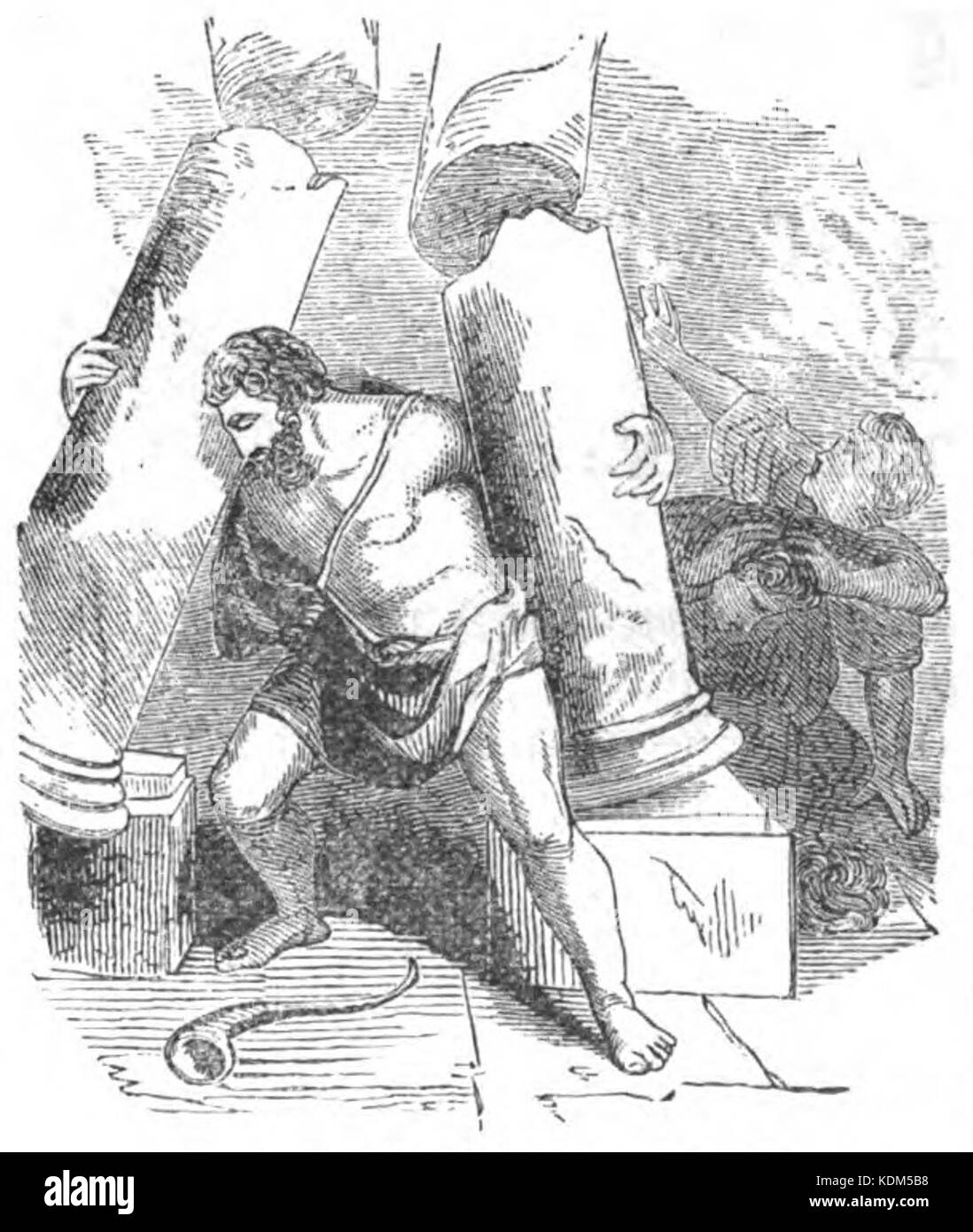 Samson Pillars Drawing