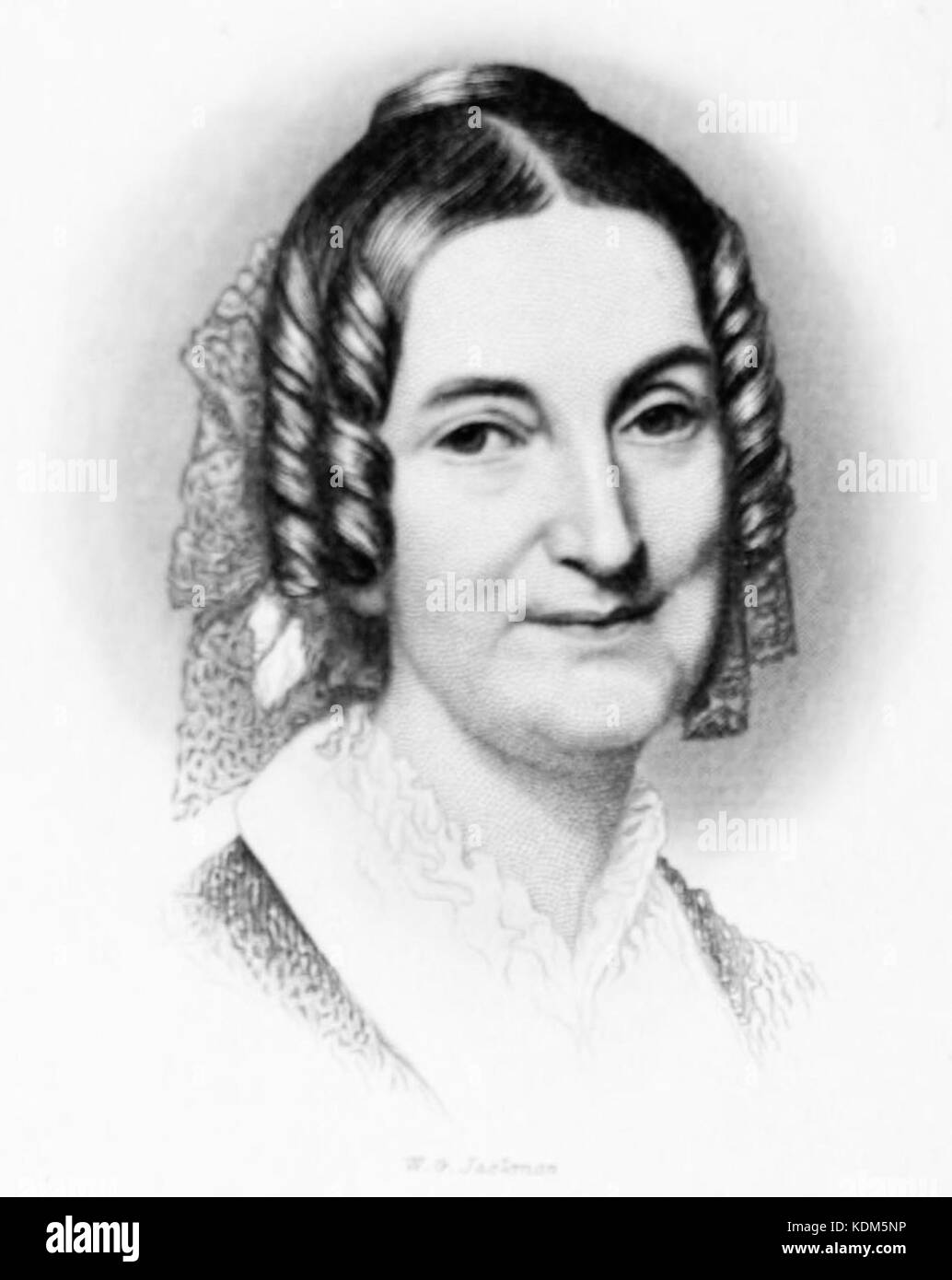 Lydia Sigourney Letters of Life frontispiece Stock Photo - Alamy