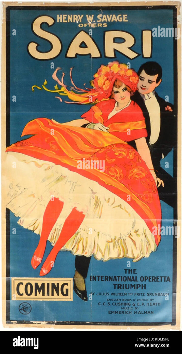 Sari Poster 1914 Stock Photo - Alamy
