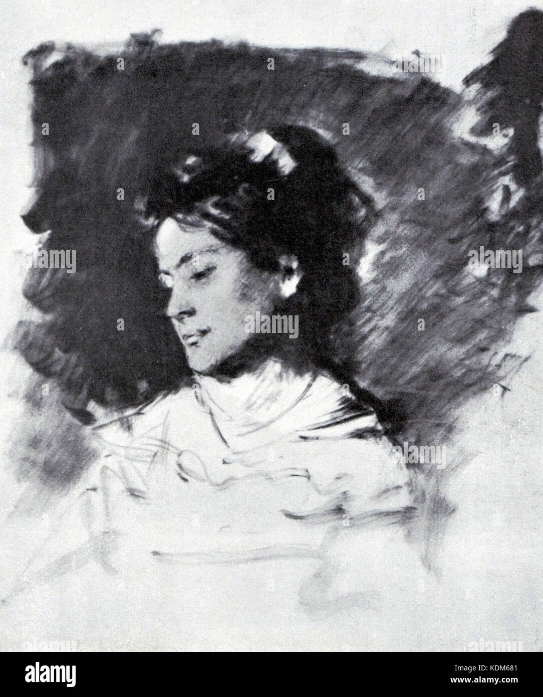 Nicolae Grigorescu Portret de femeie (3 Stock Photo - Alamy