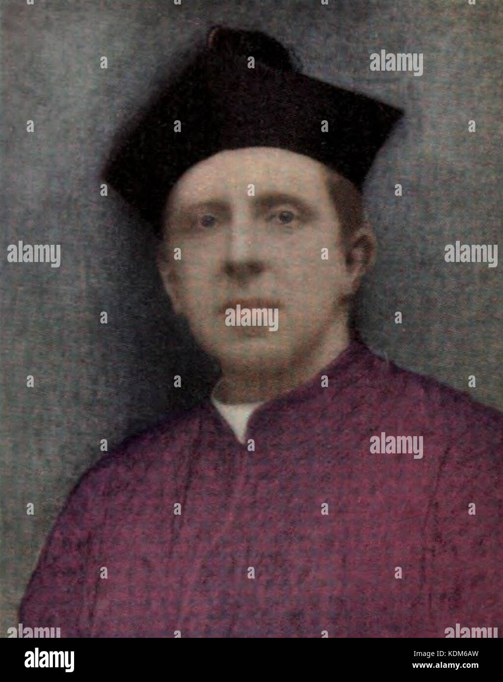 Portrait in colours of Robert Hugh Benson Stock Photo - Alamy