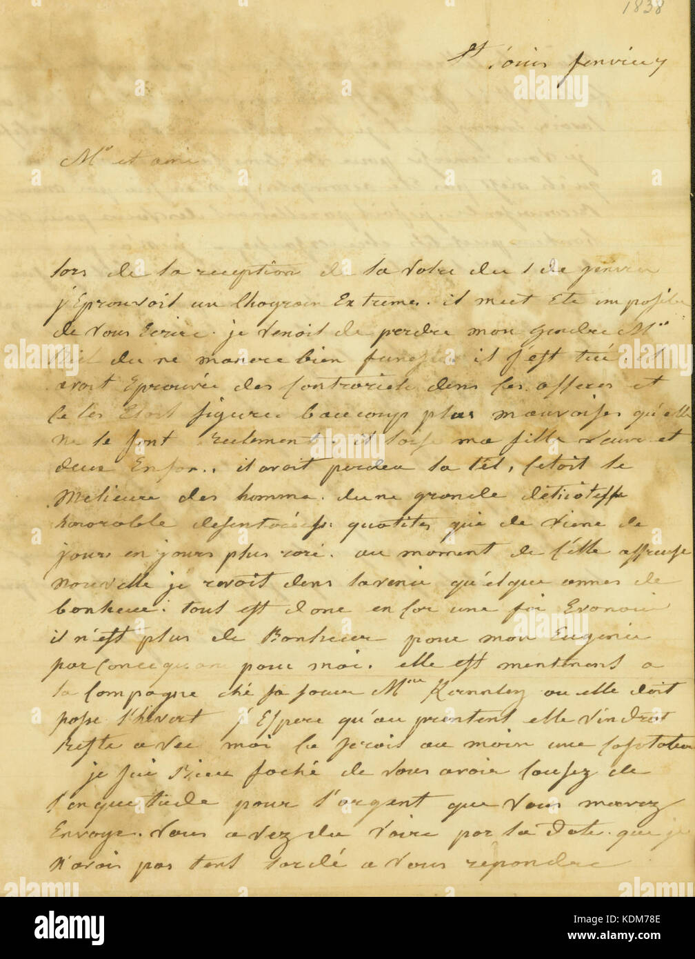 A historical letter written by R.M. Saugrain to the P.R. Bureau on ...