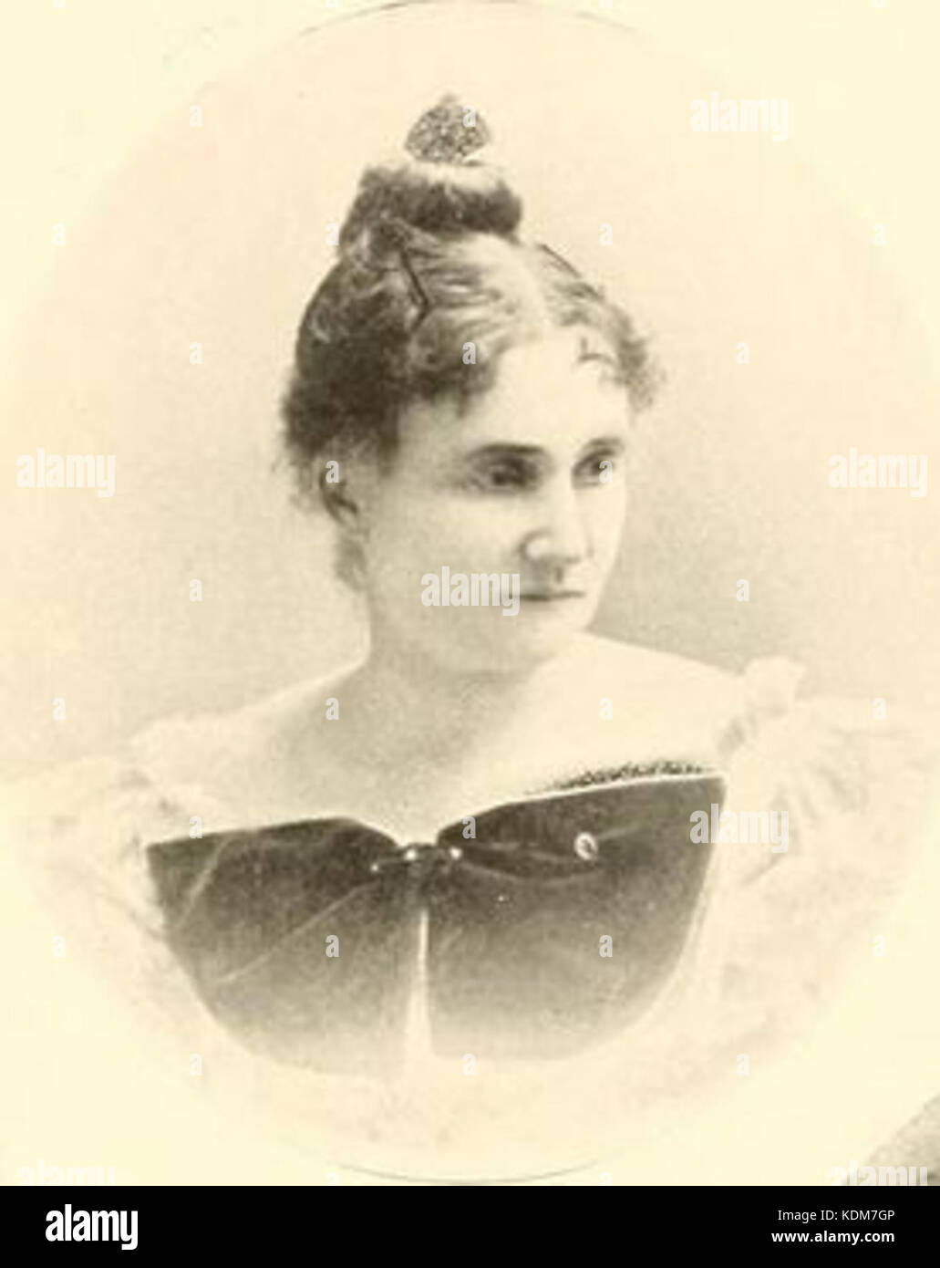 A portrait or photograph of Mrs. David Josiah Brewer, the wife of an ...