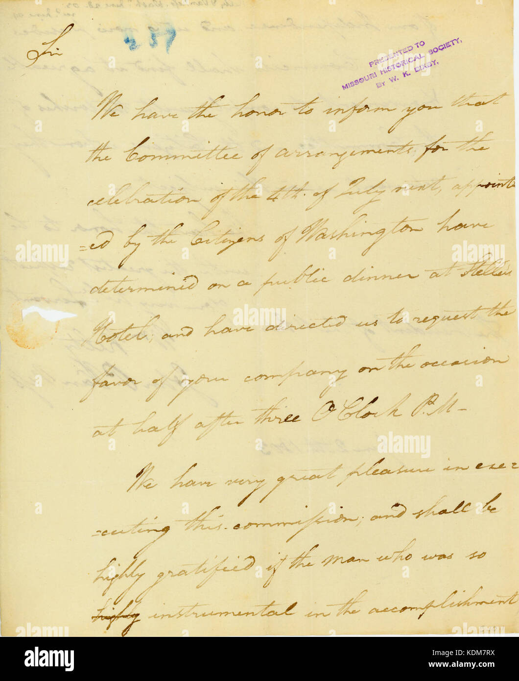 Letter signed William Kilty and John P. Van Ness to Thomas Jefferson ...