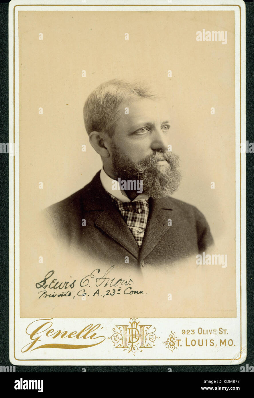 Lewis E. Snow (Union veteran Stock Photo - Alamy